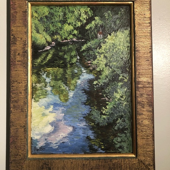 Art | Original Oil Painting By Janet Fusco Titled The Bird House | Poshmark